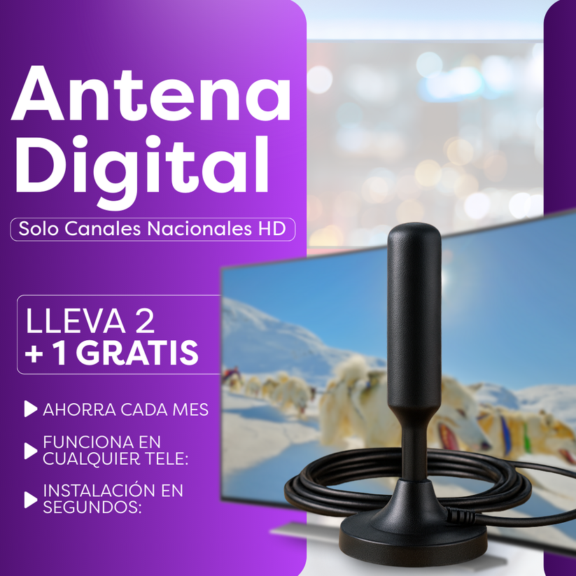 Antena Digital HDTV - Compra 1 y Llévate 2 GRATIS 🎁 – Venesi
