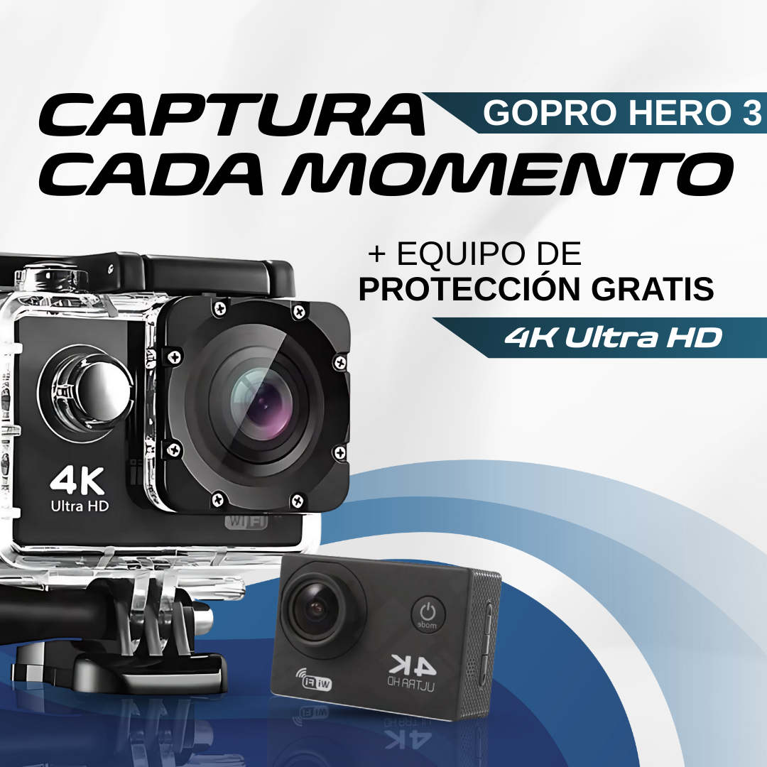 GO PRO HERO 3 + Equipo de Protecion y Soporte Para Casco GRATIS 🎁 – Venesi